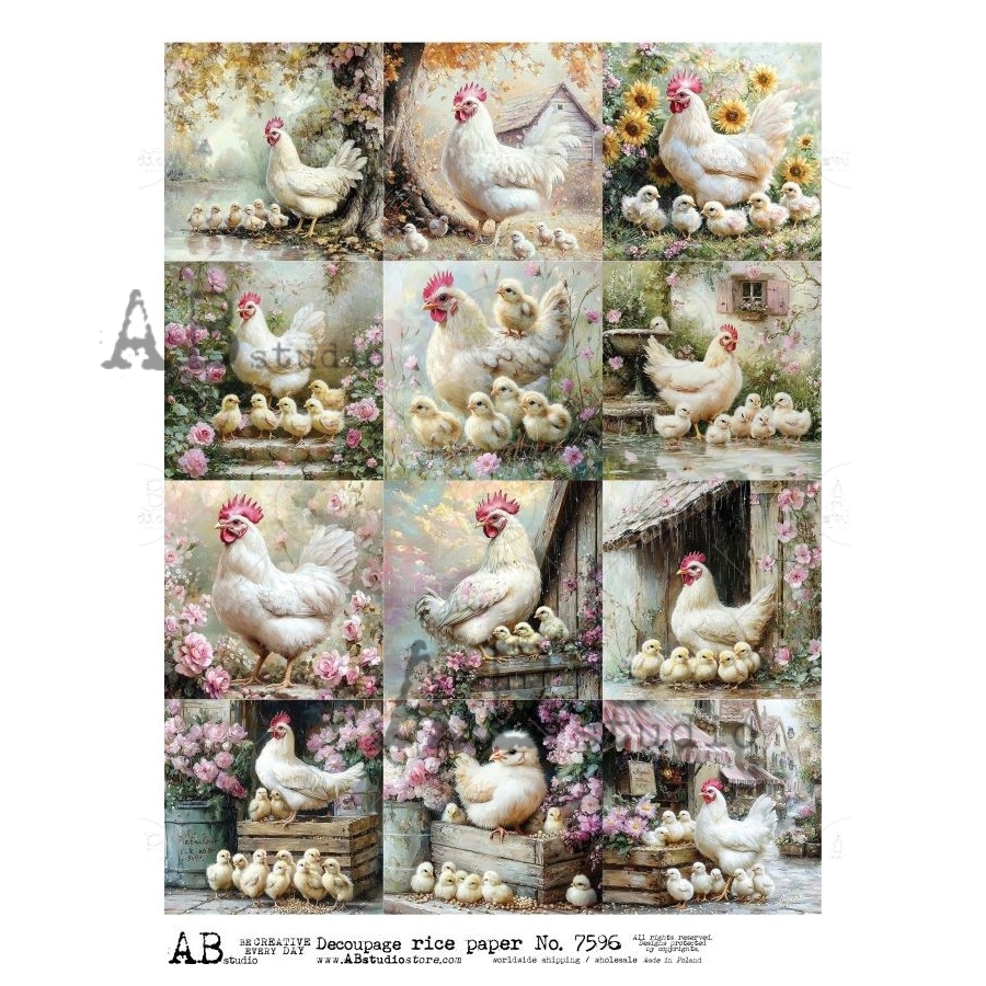Decoupage rice paper A4 ID-7596